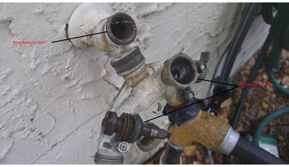 Garden hose spigot - help with threads or replacement parts
